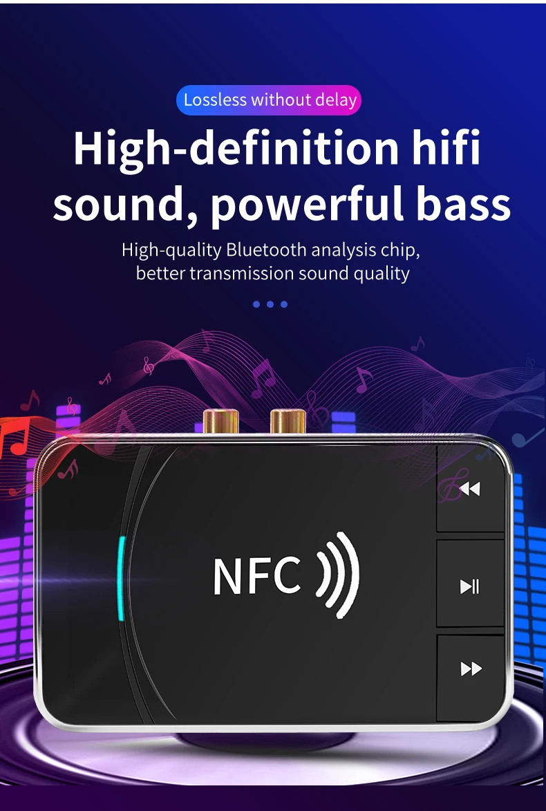 T39 NFC Bluetooth Receiver Transmitter 2 in 1 Device - ido.lk