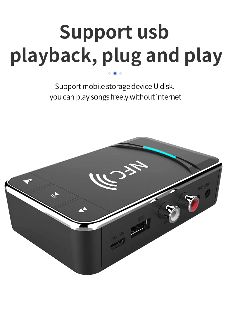 T39 NFC Bluetooth Receiver Transmitter 2 in 1 Device - ido.lk