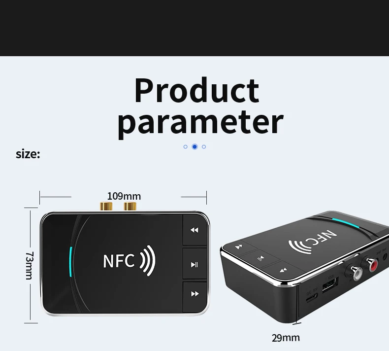 T39 NFC Bluetooth Receiver Transmitter 2 in 1 Device - ido.lk