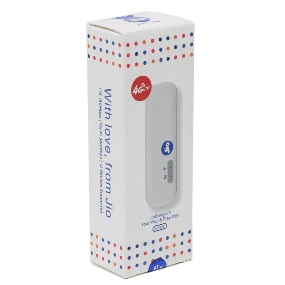 Jio USB 4G LTE WiFi Dongle 3 Mobile Router 4G Wingle - ido.lk