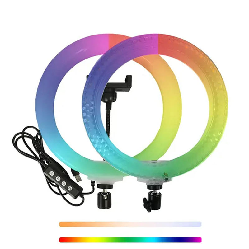RGB Diamond Crystal Ring Light with Stand #Best Price - ido.lk
