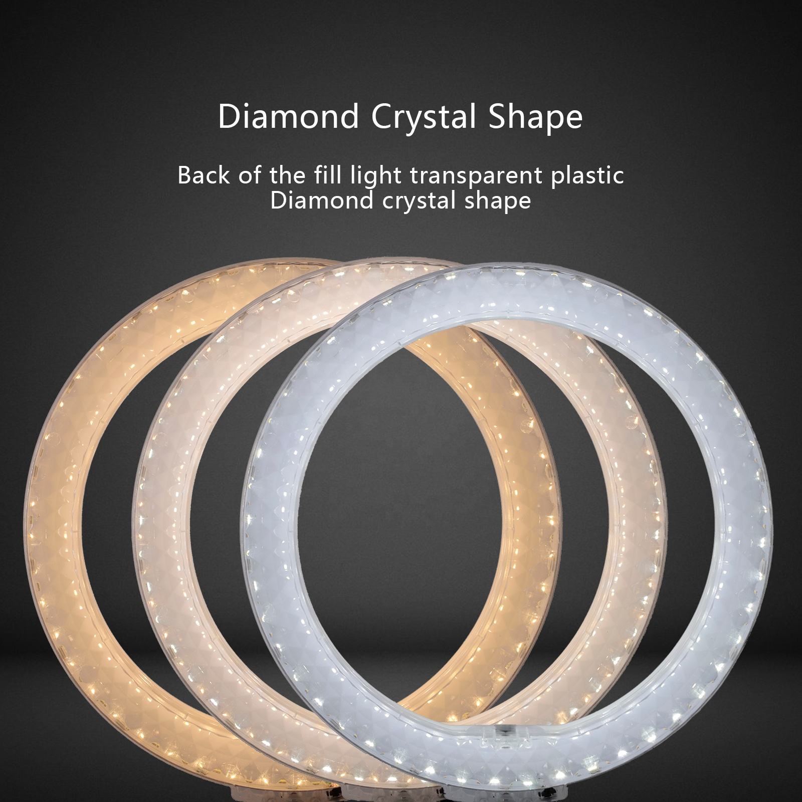 RGB Diamond Crystal Ring Light with Stand #Best Price - ido.lk