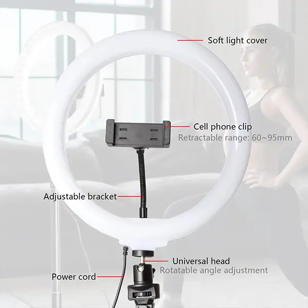 RGB Diamond Crystal Ring Light with Stand #Best Price - ido.lk