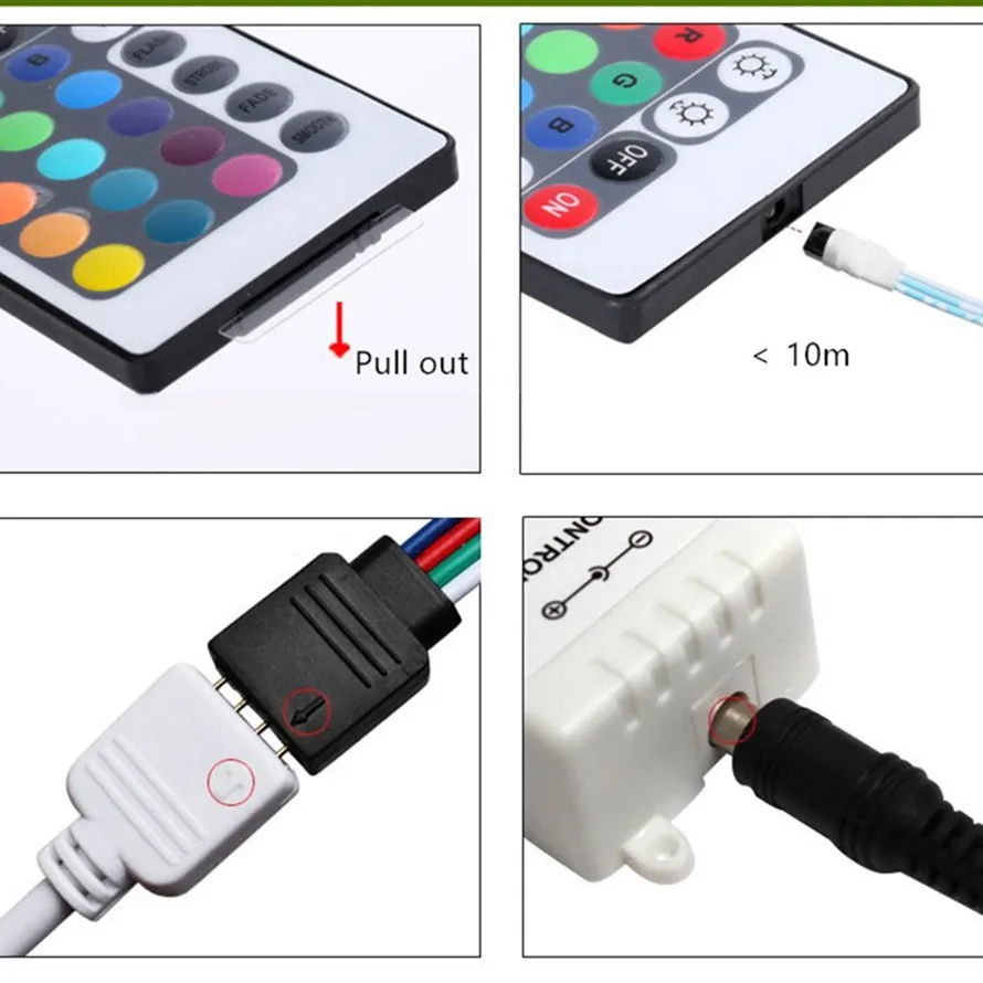 RGB LED Strip Light 5M with Remote - ido.lk