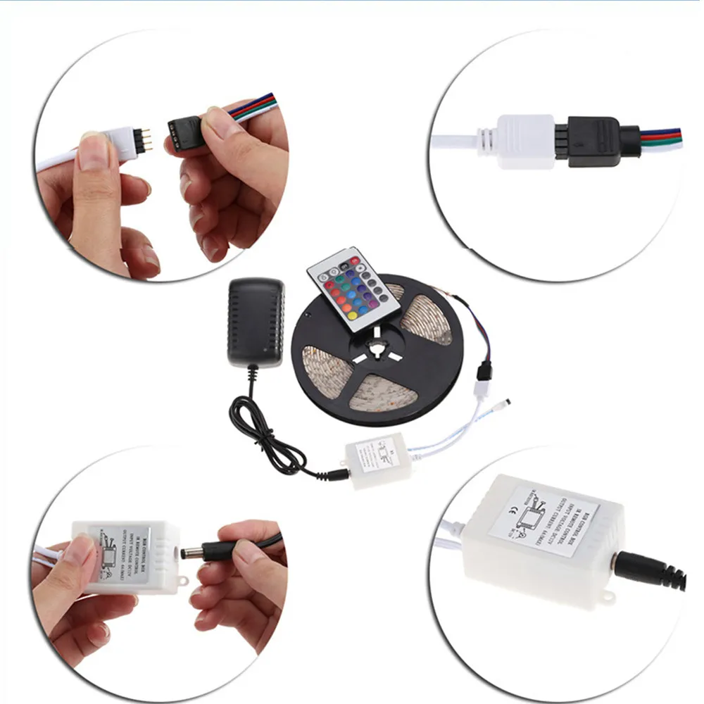 RGB LED Strip Light 5M with Remote - ido.lk