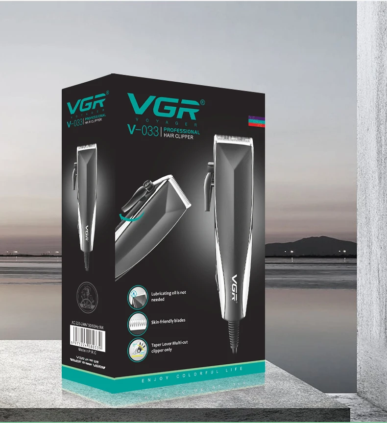 Wired Professional Hair Trimmer Clipper VGR V-033 - ido.lk