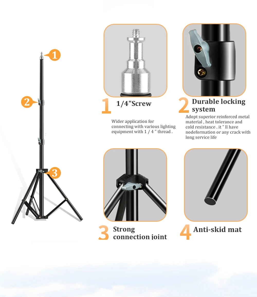 Adjustable Light Stand For Photo Studio Flash Lights - ido.lk