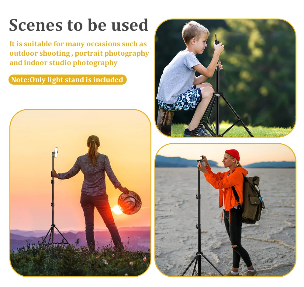 Adjustable Light Stand For Photo Studio Flash Lights - ido.lk