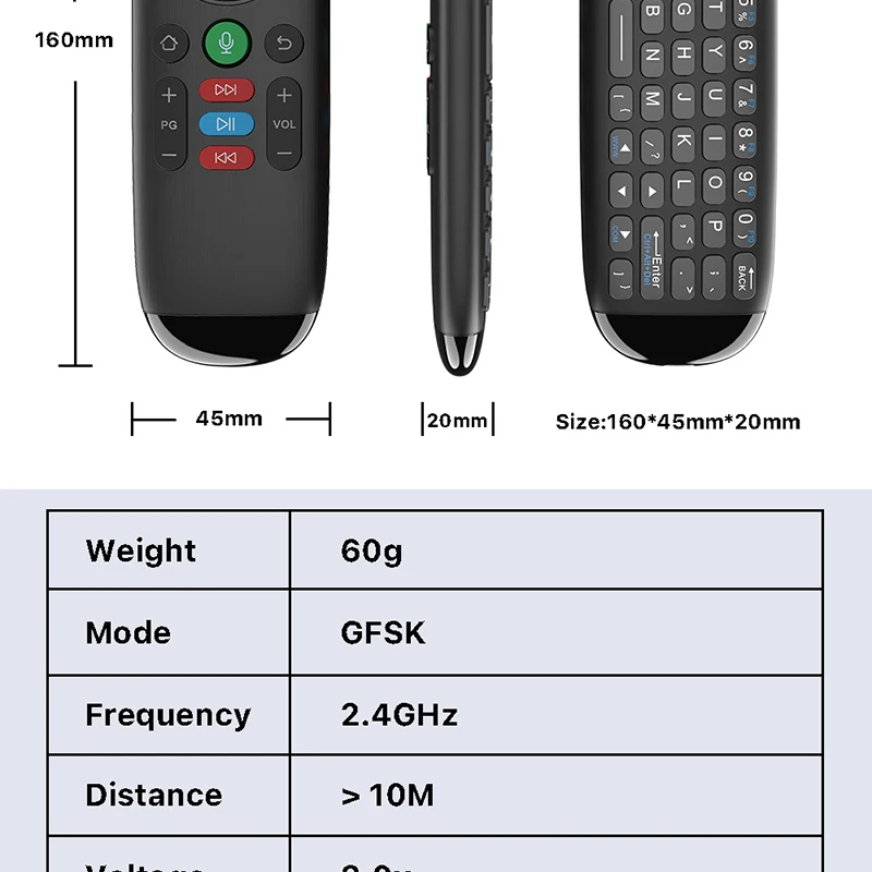 M6 Air Mouse Wireless Keyboard Remote Control - ido.lk