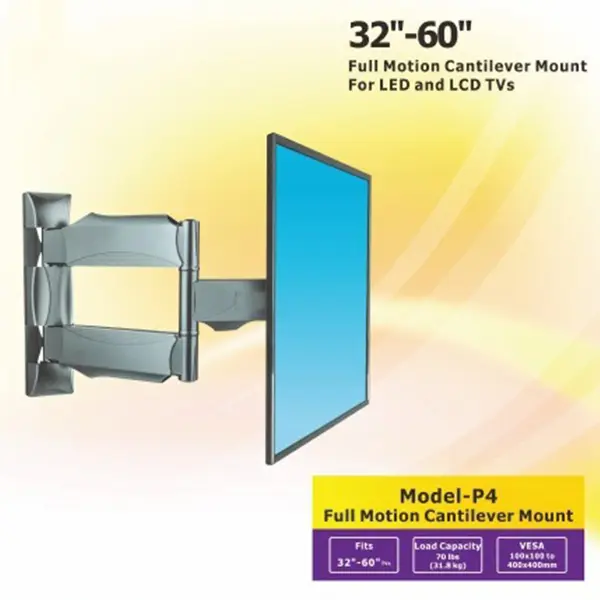 P4 Full Motion LED TV Wall Mount for 32inch to 60inch TV - ido.lk