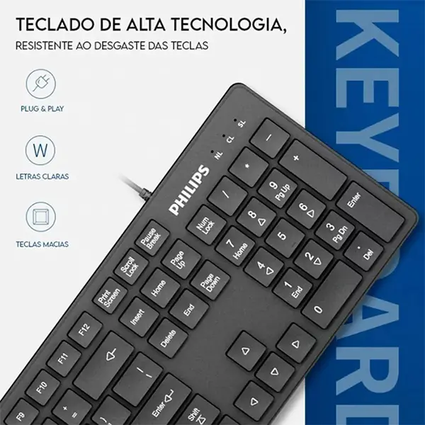 Philips USB Wired Keyboard K302 - ido.lk