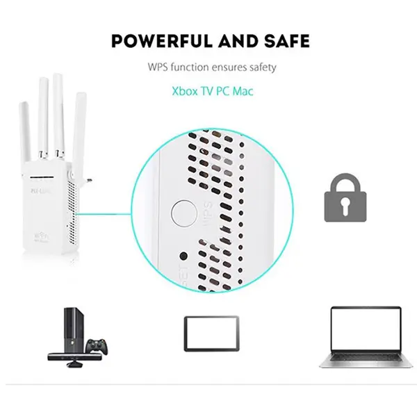 Pix Link WiFi Repeater Wireless-N Range Extender LV-WR02EQ - ido.lk