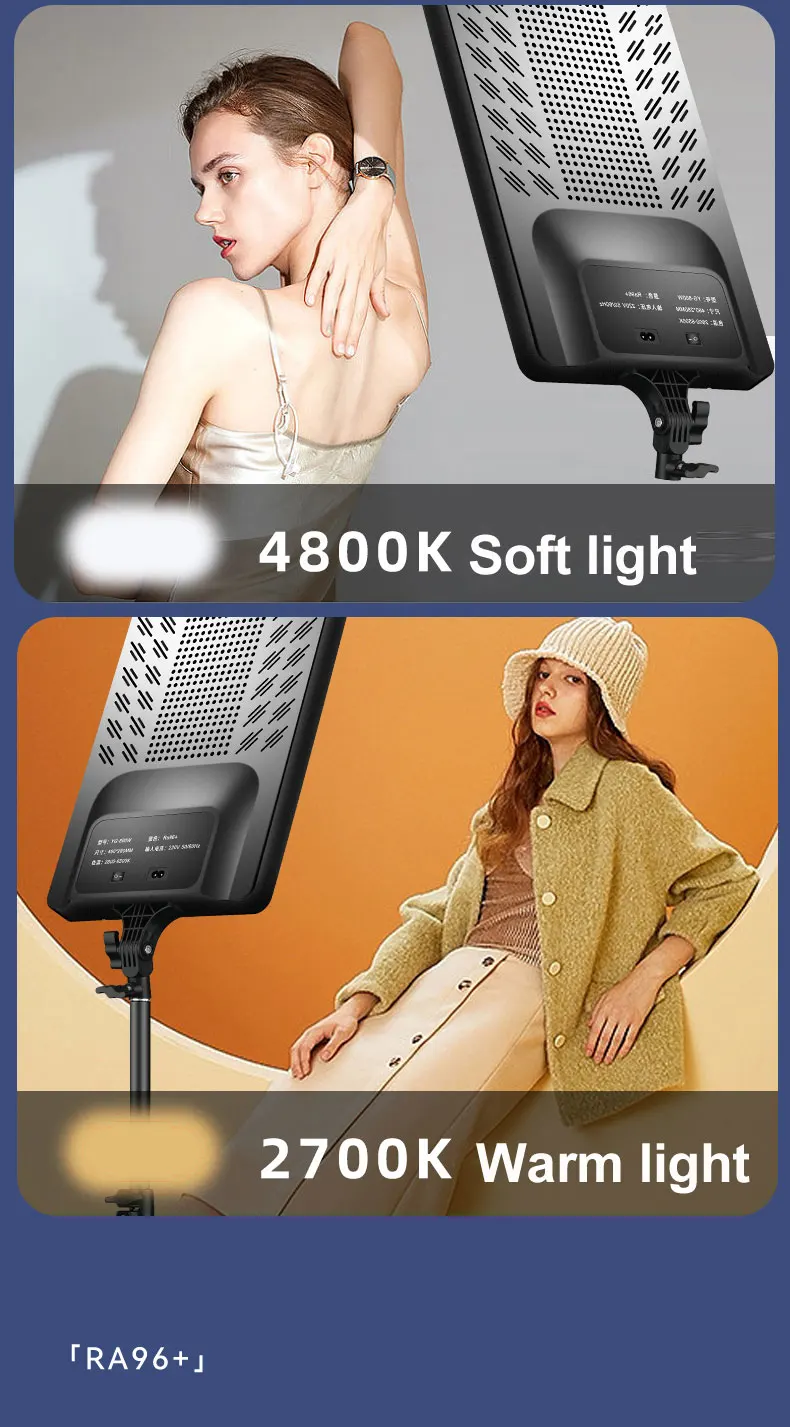 19 Inch LED Video Fill Light Panel with Stand - ido.lk