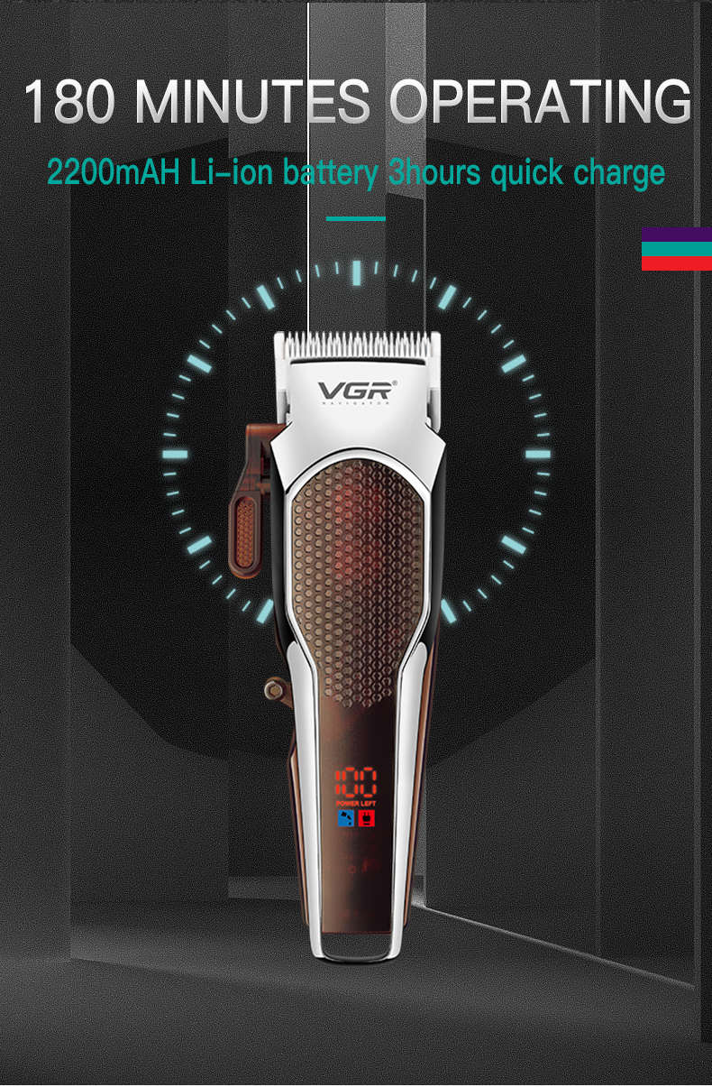 VGR V-189 Professional Rechargeable Hair Trimmer - ido.lk