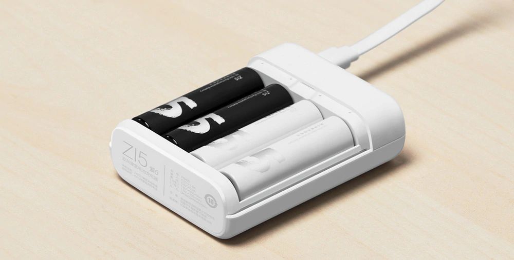 Xiaomi Rechargeable Battery Charger ZMI PB401 Ni-MH AA / AAA - ido.lk