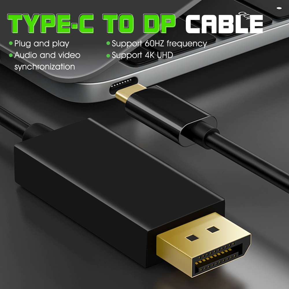 USB C to DisplayPort Cable Type C to DP Converter 1.5M - ido.lk
