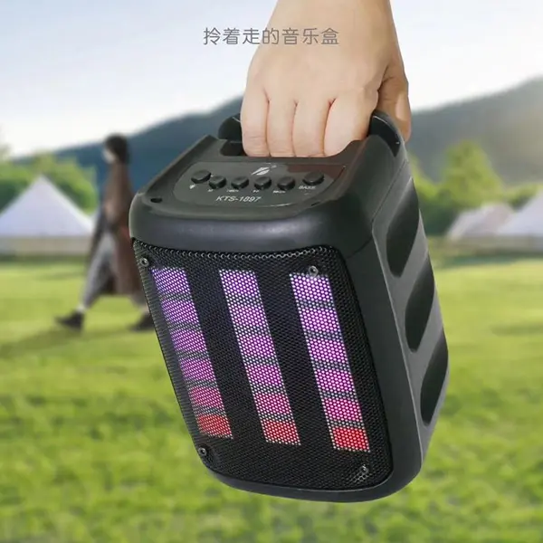 KTS-1897 Mini Bluetooth Speaker 3inch with Mic Port - ido.lk