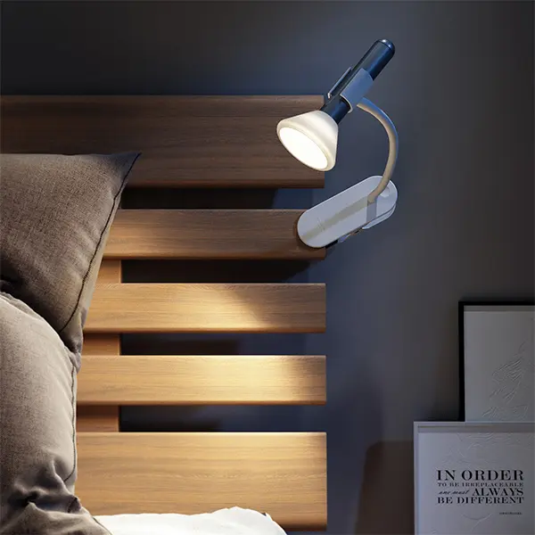Rechargeable Clamp Reading Light Allocacoc Flashlight Clip - ido.lk
