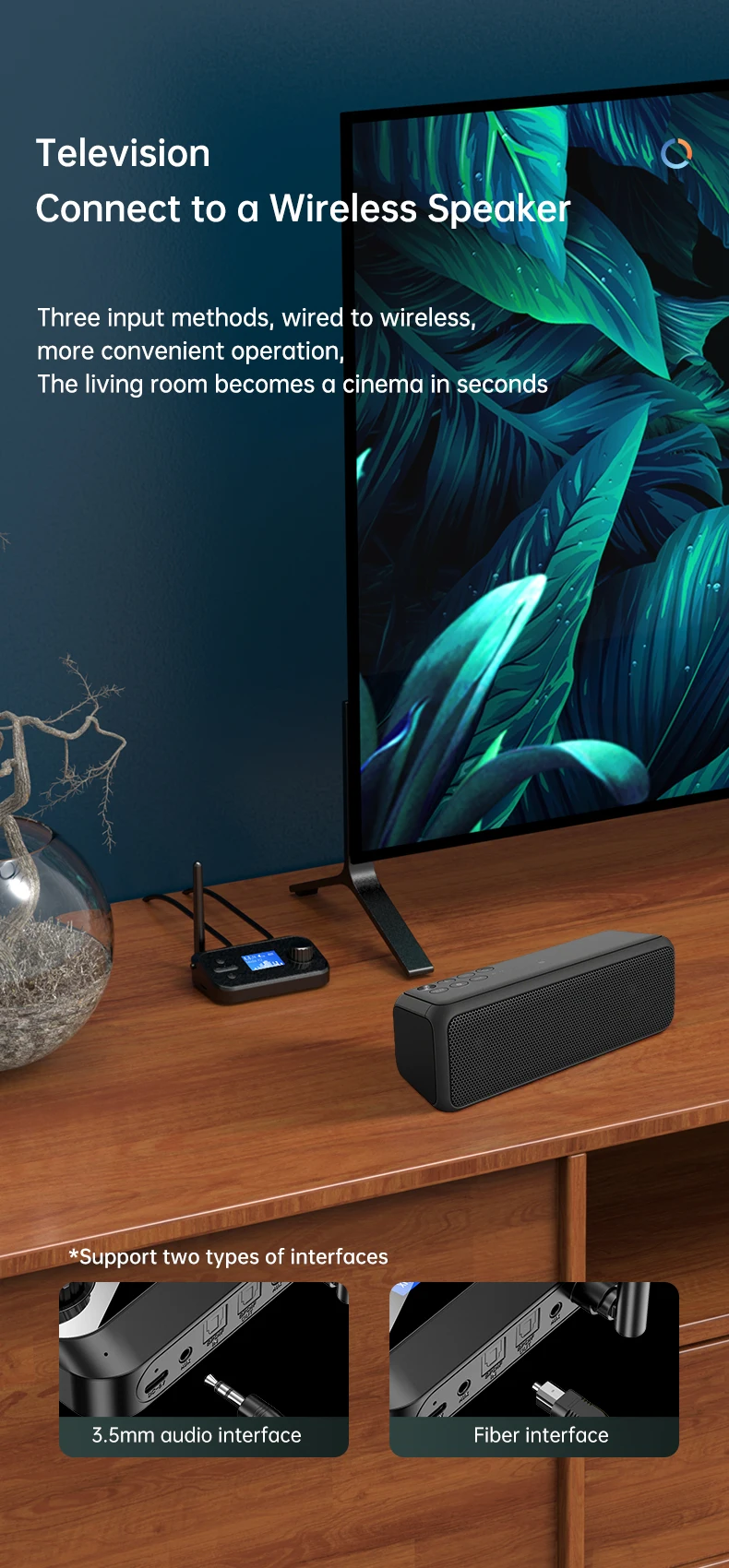 Bluetooth 5.1 Audio Transmitter Receiver 6 in 1 Wireless - ido.lk