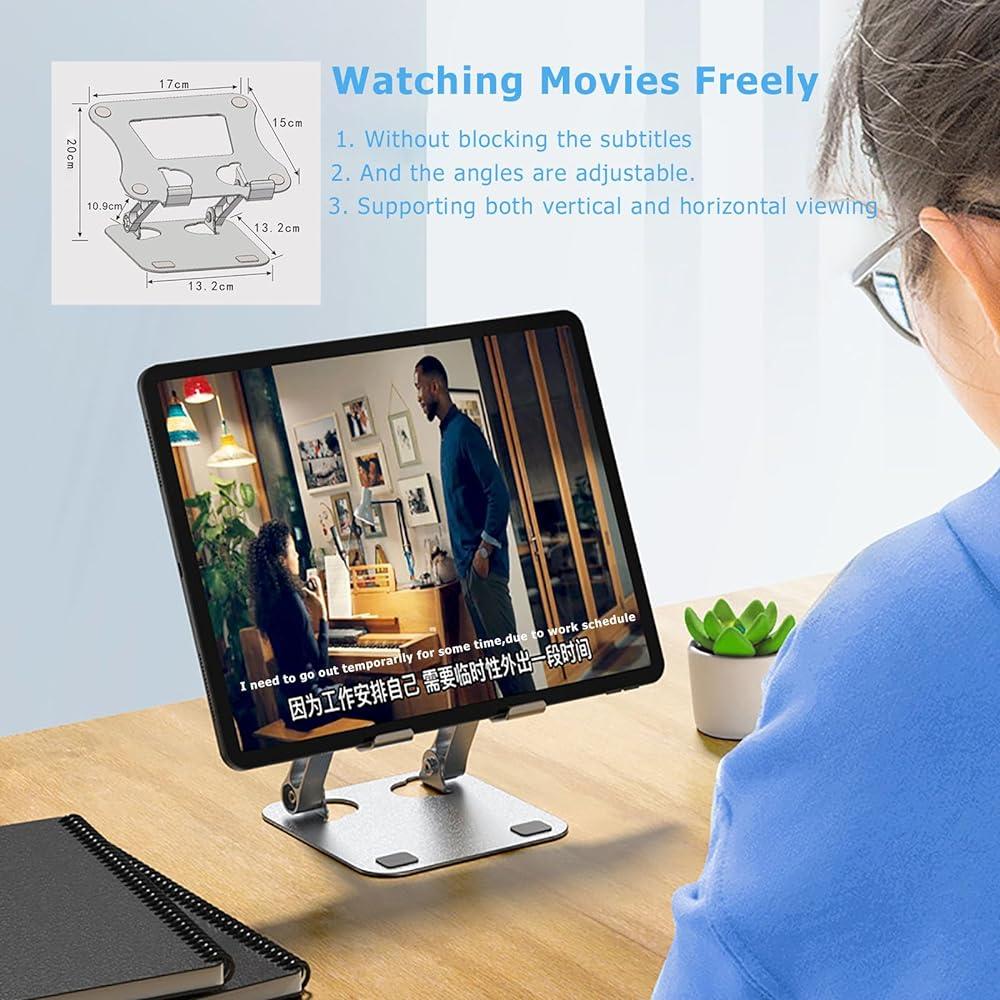 Tablet Laptop Adjustable Aluminum Alloy Stand - ido.lk