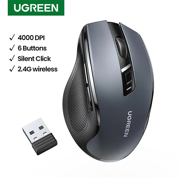 Ugreen Ergonomic Wireless Mouse 90545 MU006 - ido.lk