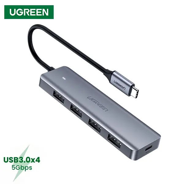 Ugreen USB C 4 Port USB 3.0 HUB 4 in 1 CM219 - ido.lk