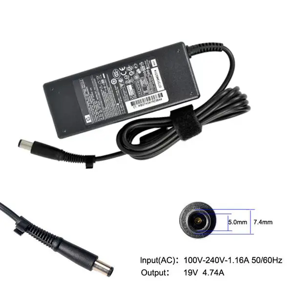 HP Laptop Charger Power Adapter 19V 4.74A 90W - ido.lk