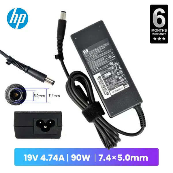 HP Laptop Charger Power Adapter 19V 4.74A 90W - ido.lk