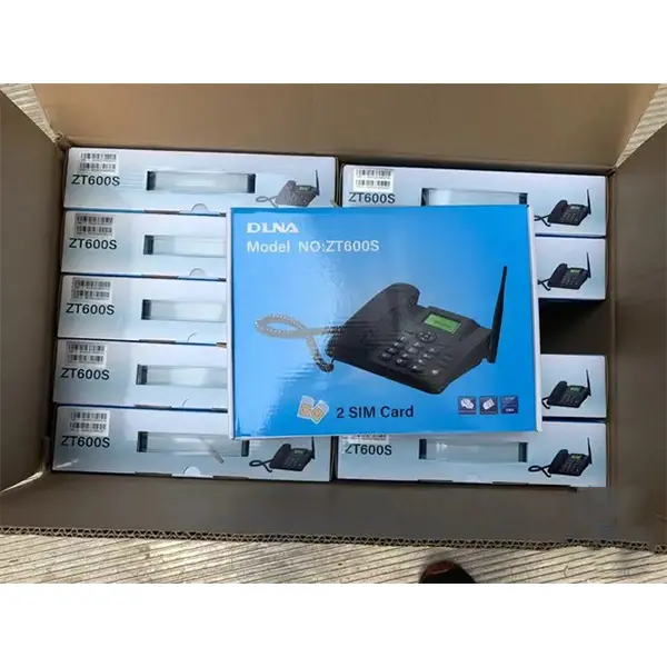 DLNA Dual SIM Land Phone ZT600S GSM Desk Phone - ido.lk