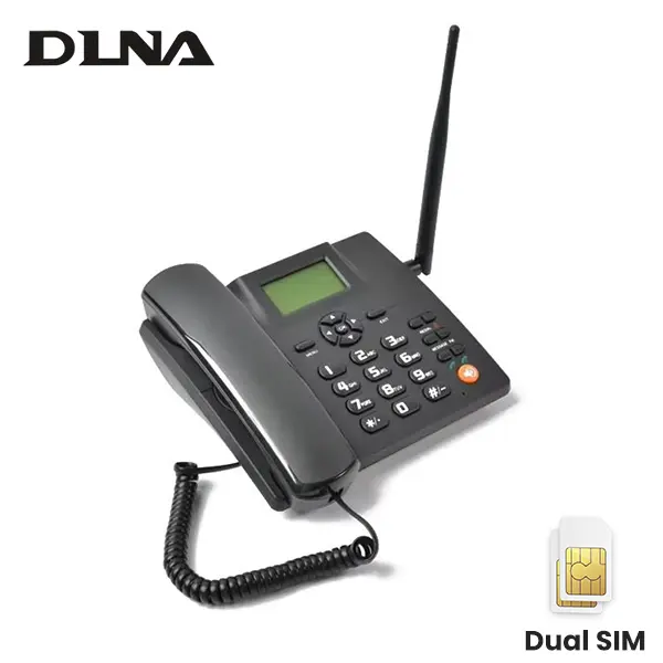 DLNA Dual SIM Land Phone ZT600S GSM Desk Phone - ido.lk