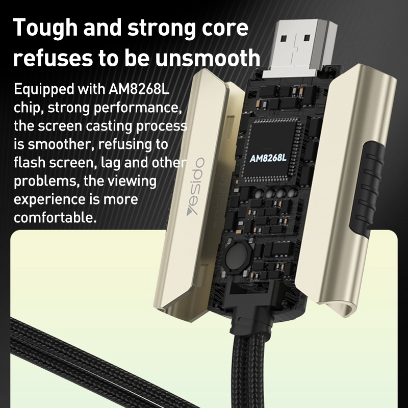 Yesido Lightning to HDMI HTV Adapter HM13 2M - ido.lk