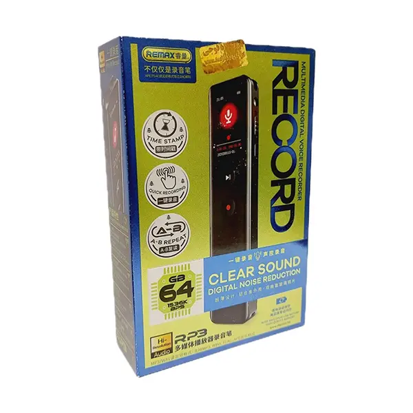 REMAX RP3 Voice Recorder 64GB Built-in Memory - ido.lk