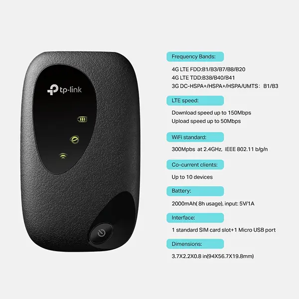 TP-Link M7200 4G LTE Mobile Wi-Fi Pocket Router Sri Lanka - ido.lk