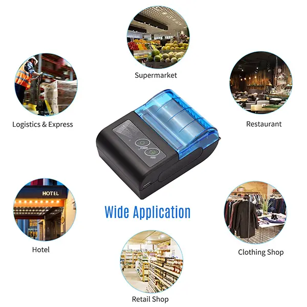 Mini Bluetooth Thermal Printer Portable Receipt Printing Machine - ido.lk