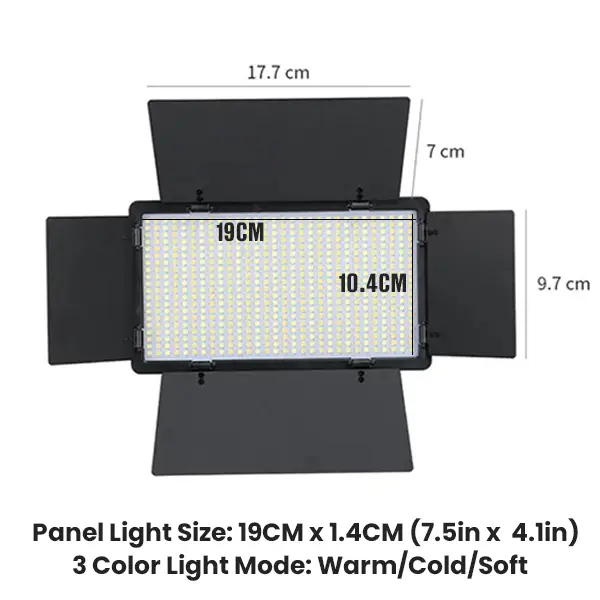 40W Portable LED Panel Photography Light LED-680 Pro - ido.lk