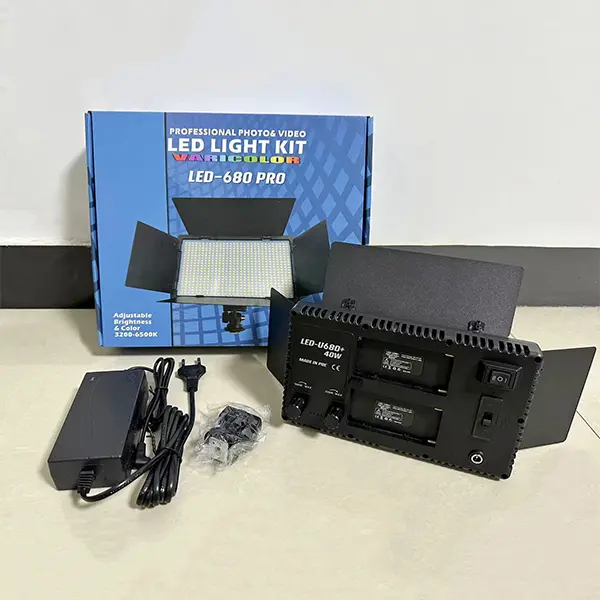 40W Portable LED Panel Photography Light LED-680 Pro - ido.lk