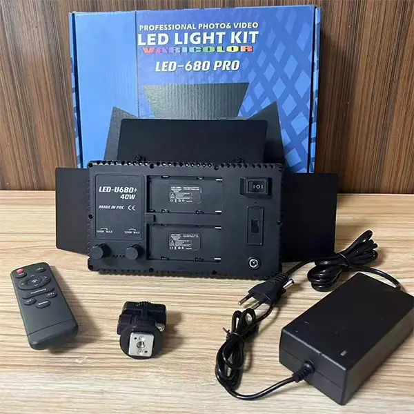 40W Portable LED Panel Photography Light LED-680 Pro - ido.lk