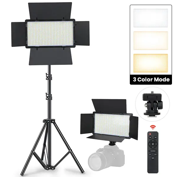 LED Light Panel LED-880 Pro Video and Photo Lighting Kit - ido.lk