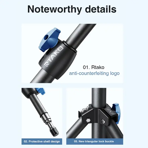 Mobile Tripod Stand with Phone Holder RTAKO ZJ-ZB01 21.5in - ido.lk