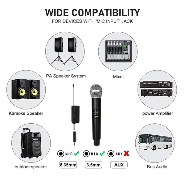 Wireless Rechargeable Handheld Microphone - ido.lk