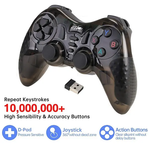 2.4ghz Wireless Game Controller for PS/PC360/Android/Windows - ido.lk