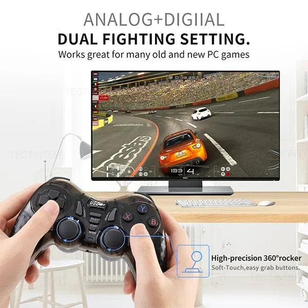 2.4ghz Wireless Game Controller for PS/PC360/Android/Windows - ido.lk