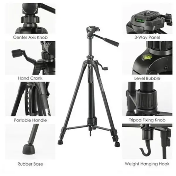 Camera Tripod Stand 360 Degree Rotating, Phone Holder - ido.lk