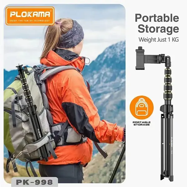 Plokama PK-998 Tripod Stand with Remote - ido.lk