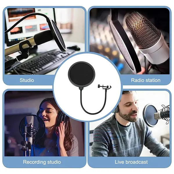 Pop Shield Pop Filter for Professional Studio Microphone - ido.lk
