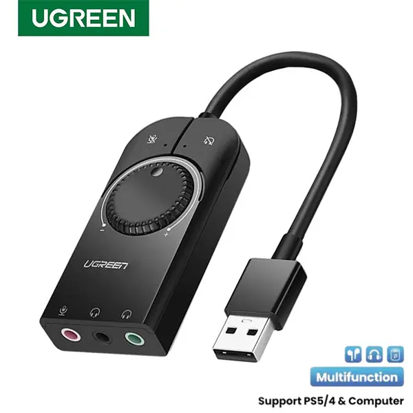 UGREEN USB External Stereo Sound Card Audio Adapter 40964 - ido.lk
