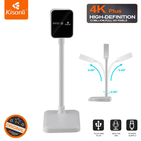 Kisonli 4K PLUS Webcamera with Built-in Microphone - ido.lk