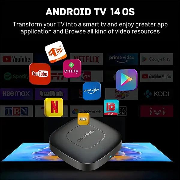 Mortal T1 Android TV Box Deluxe Edition Android 14.0 - ido.lk