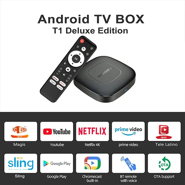 Mortal T1 Android TV Box Deluxe Edition Android 14.0 - ido.lk