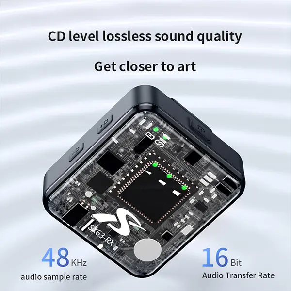 SX63 Wireless Clip Microphone with Charging Case - ido.lk